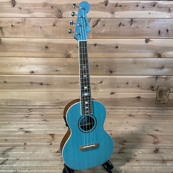Fender Dhani Harrison Ukulele - Turquoise - Huber Breese Music